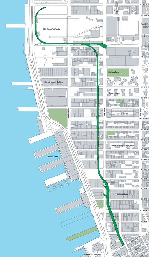 High Line Map – i n d i b u r